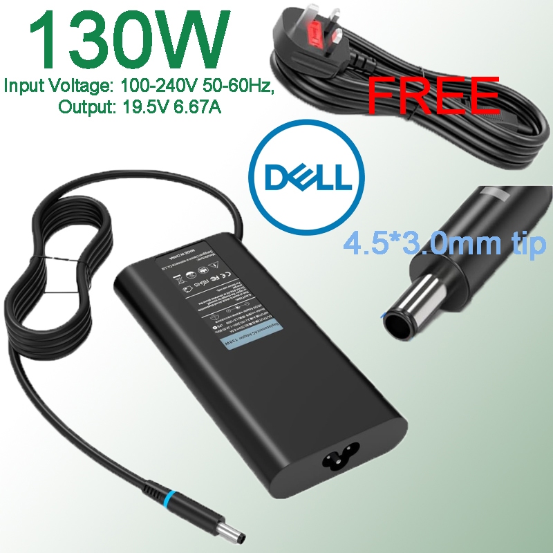 Dell 130W charger 4.5mm round head interface for XPS 15/Precision 5000 ...