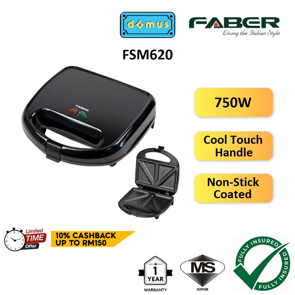 Faber Electric Bread Sandwich Maker 4 Slices Breakfast Machine Toast ...
