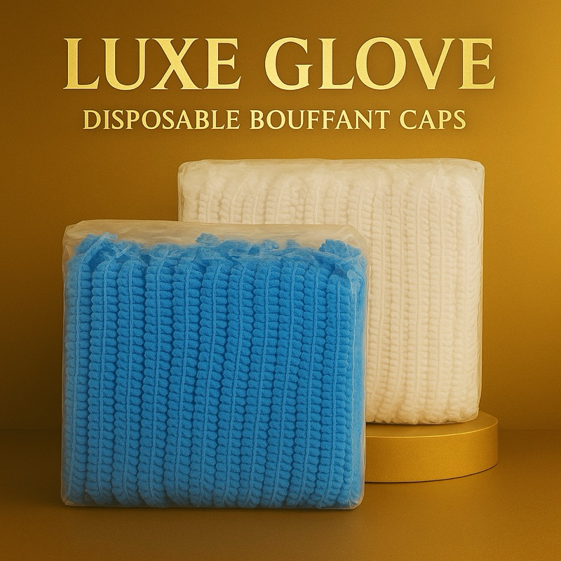 HairNet 100-Pack Disposable Bouffant Caps – 19 Inch Non-Woven HairNets ...