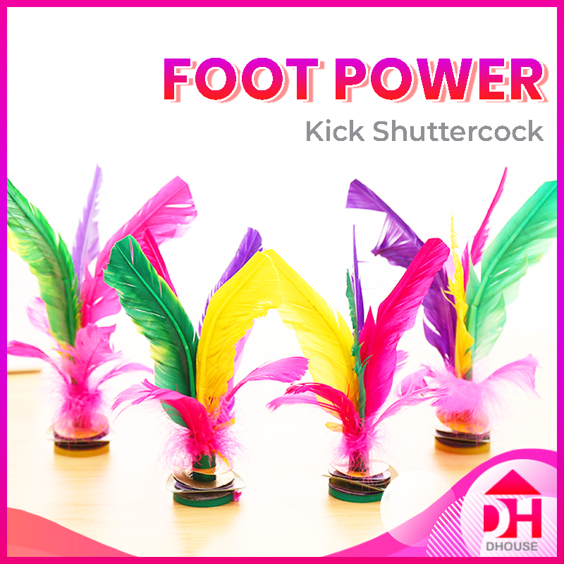 Colorful Shuttlecocks Capteh Chinese Jianzi Foot Kick Traditional Sport ...