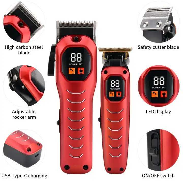 Original GEEMY GM-8046 2 in 1 Rechargeable Professional Hair Clipper ...