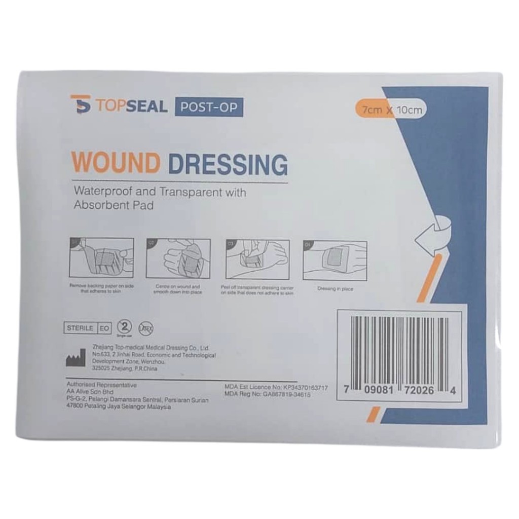 Topseal Post-Op Wound Dressing 7cm x 10cm,1pcs/pack | Shopee Malaysia