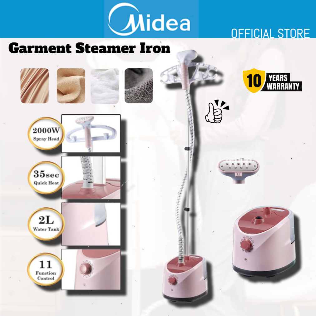 MIDEA Portable Garment Steamer Iron Steamer Stainless Steel Nozzle Home ...