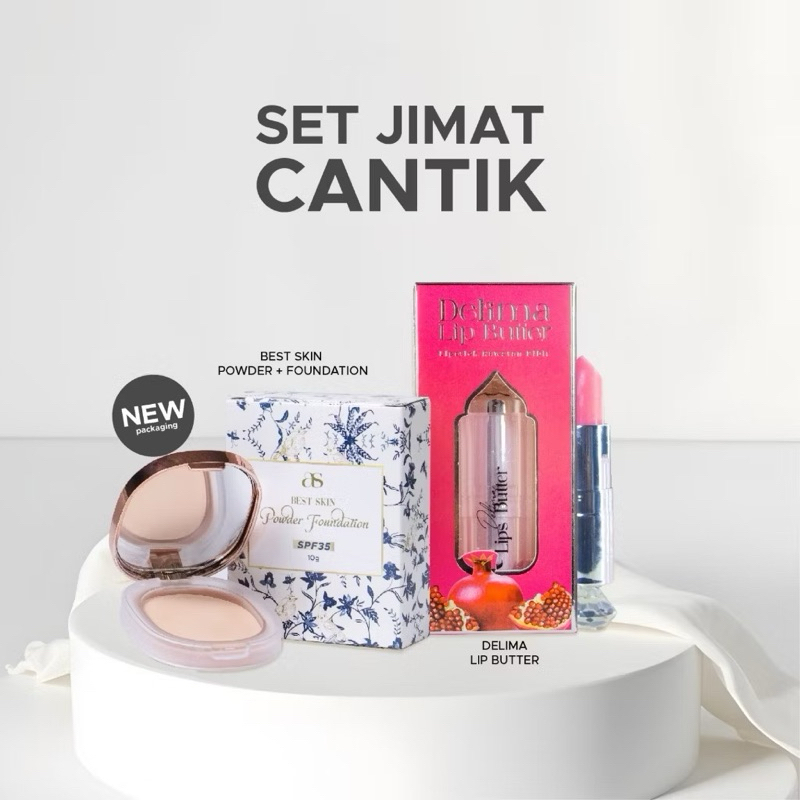 DHERBS New Combo Cantik (Delima + Best Skin Powder Foundation) | Shopee ...