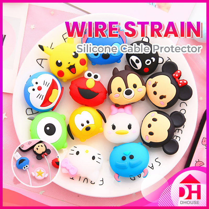 Colourful Cartoon Cute Cable Bite Lightning USB Silicone Wire Protect ...