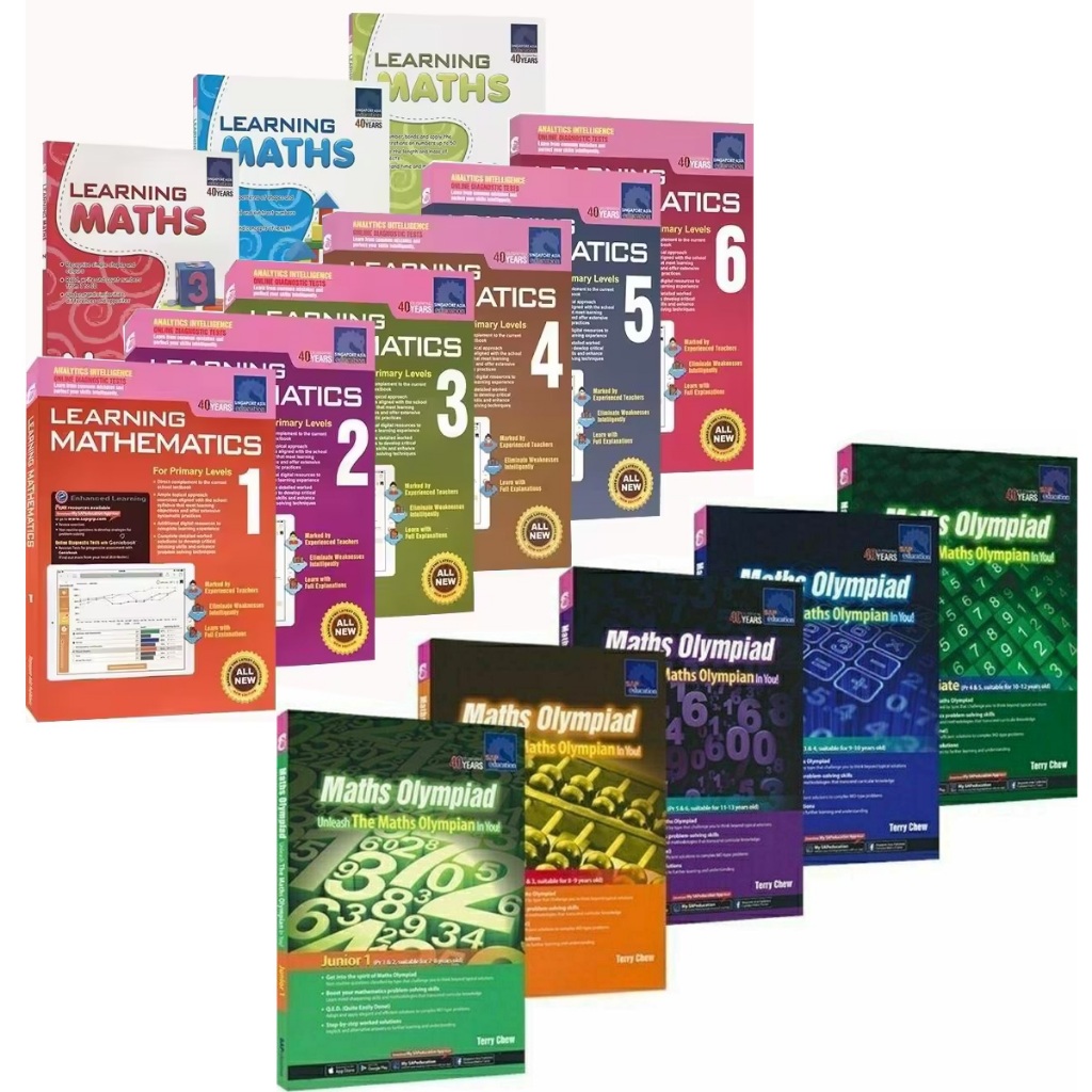 Learning Mathematics Book Grade1-6 Singapore Math and SAP Maths ...
