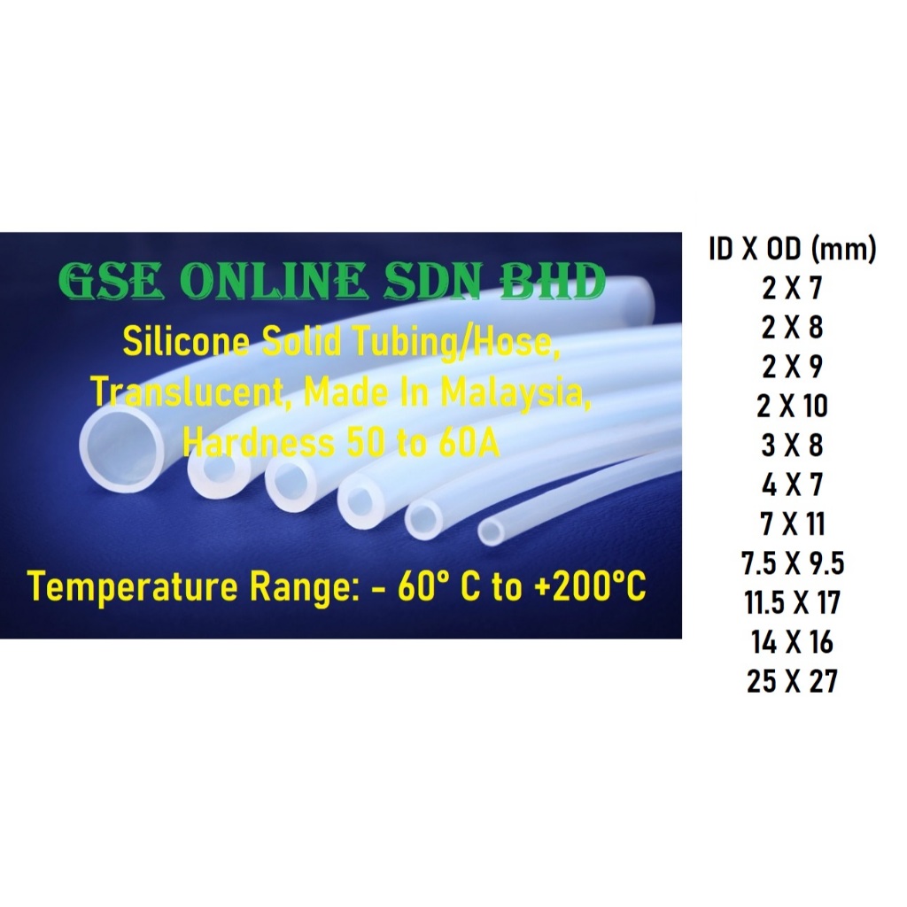 Silicone Solid Rubber Tubing, Silicone Hose, 2m/pc, Platinum Cured ...