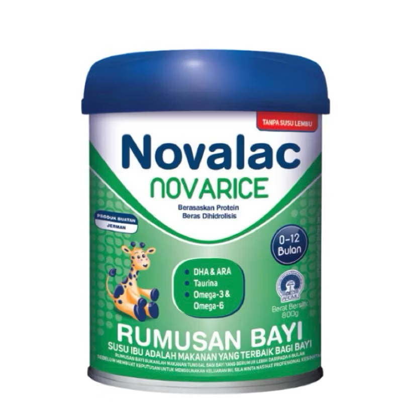 Novalac Novarice 800g Berasaskan Protein Beras Dihidrolisis | Shopee ...