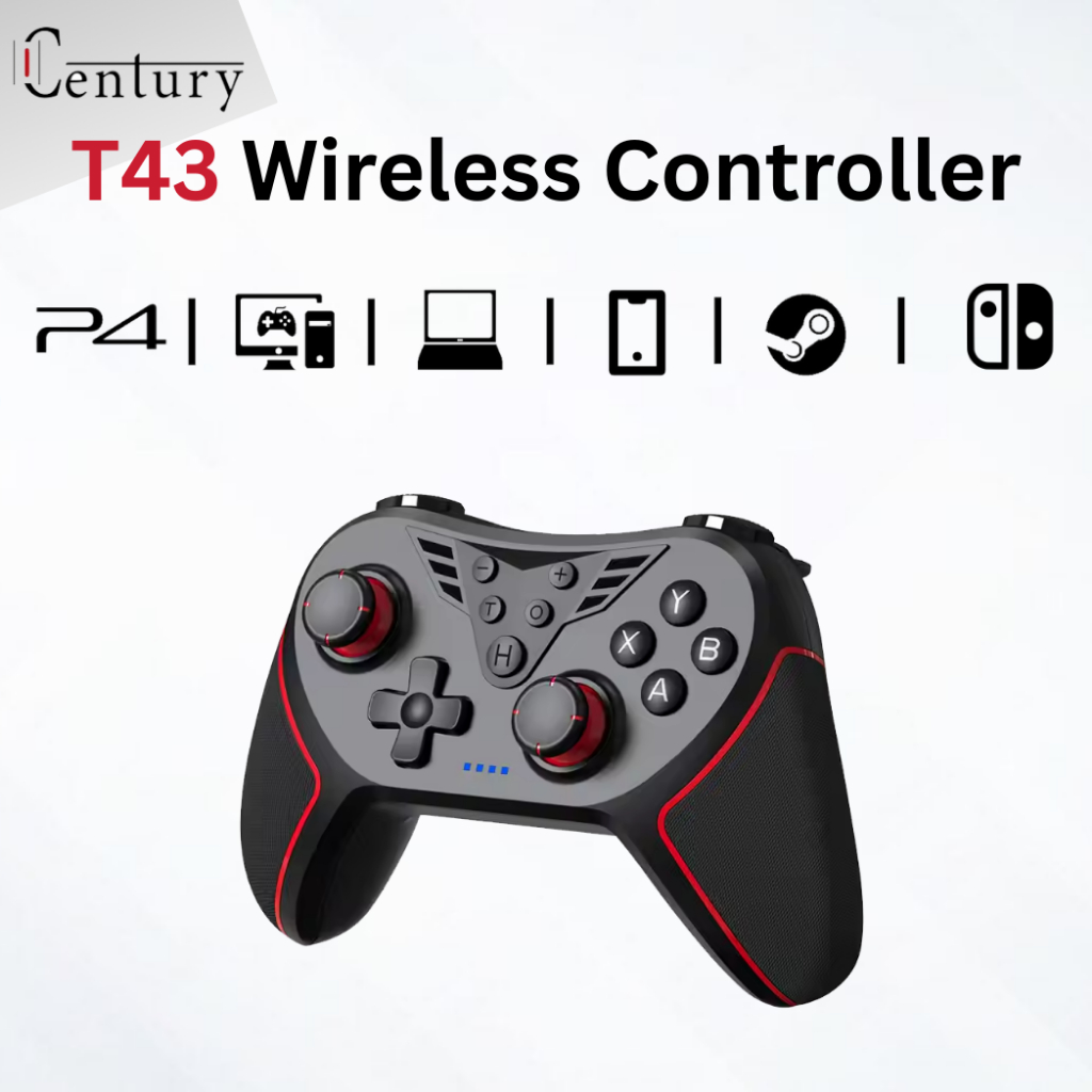 T43 Wireless Controller Wireless Bluetooth Controller Gamepad Joystick ...
