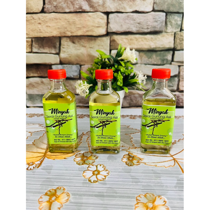 Minyak Serai Gunung Asli(Tidak Panas) | Shopee Malaysia