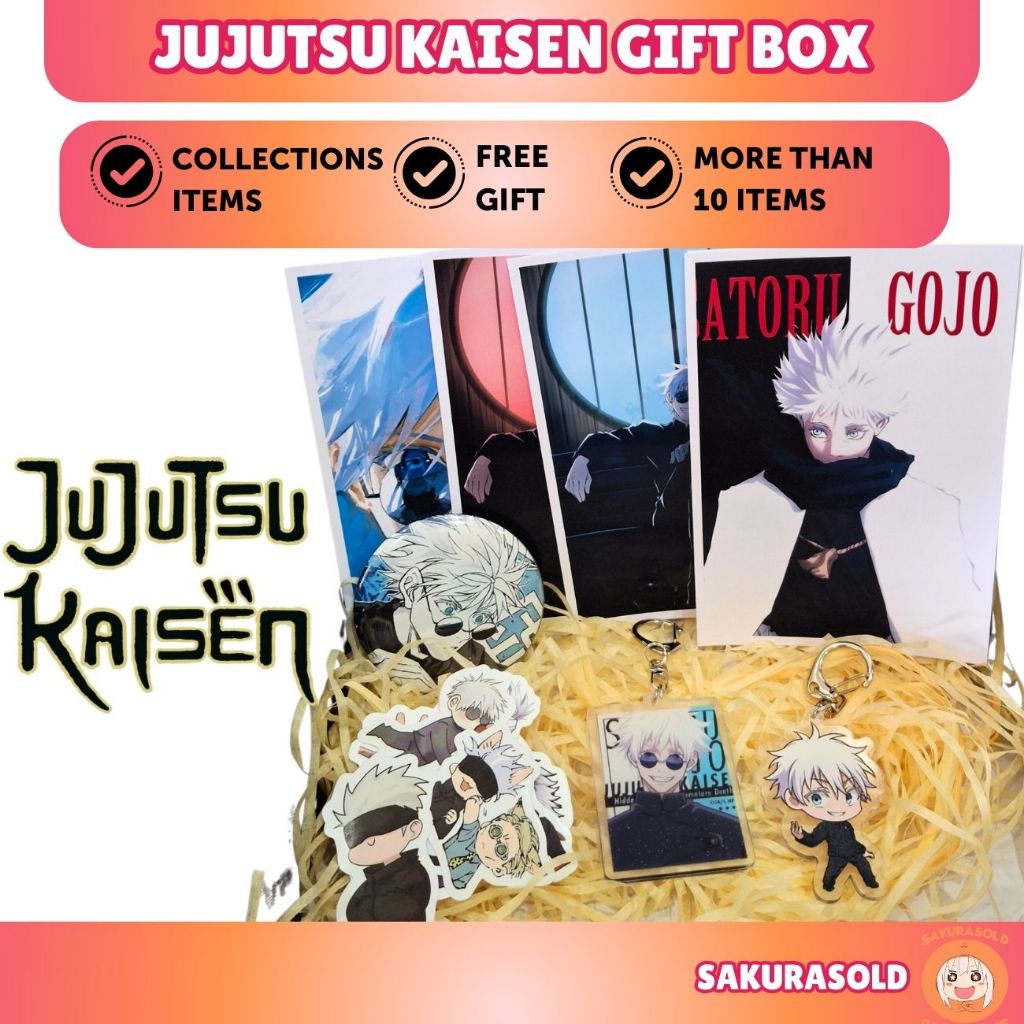 Jujutsu Kaisen Gift Box Satoru Gojo Gift Box Gojo Keychain Jujutsu ...