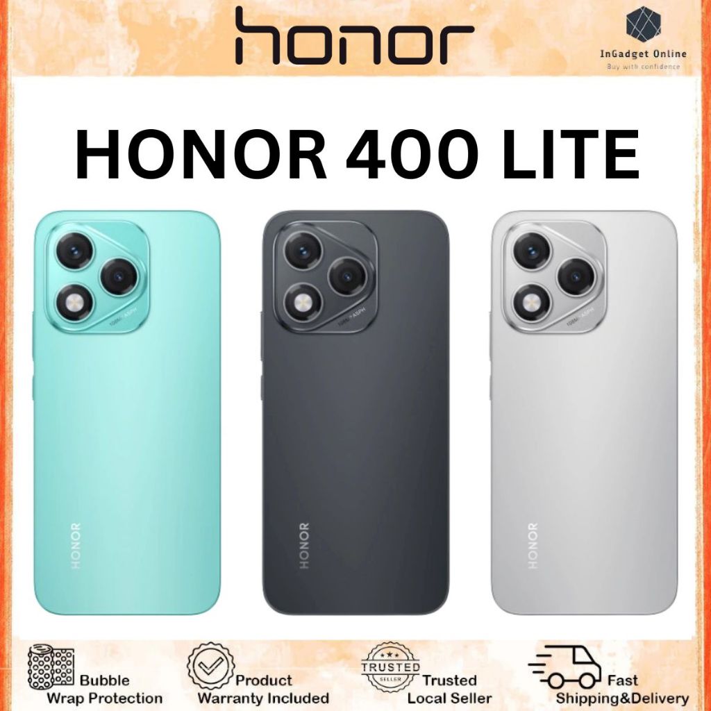 HONOR 400 Lite | MediaTek Dimensity 7025-Ultra | 108MP Main Camera | 5230mAh Battery | Original ...