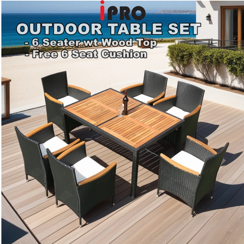 IPRO Outdoor Chair and Table Set Balcony Garden Table and Chair Set ...