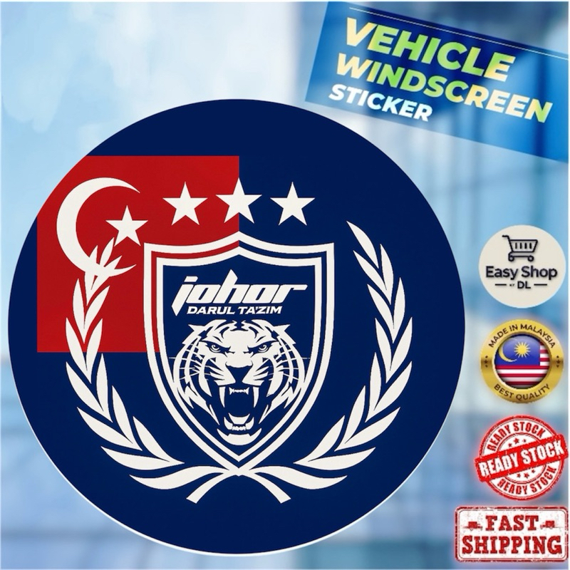 Stiker Static Cling Logo Johor Darul Tazim Static Windshields Logo ...
