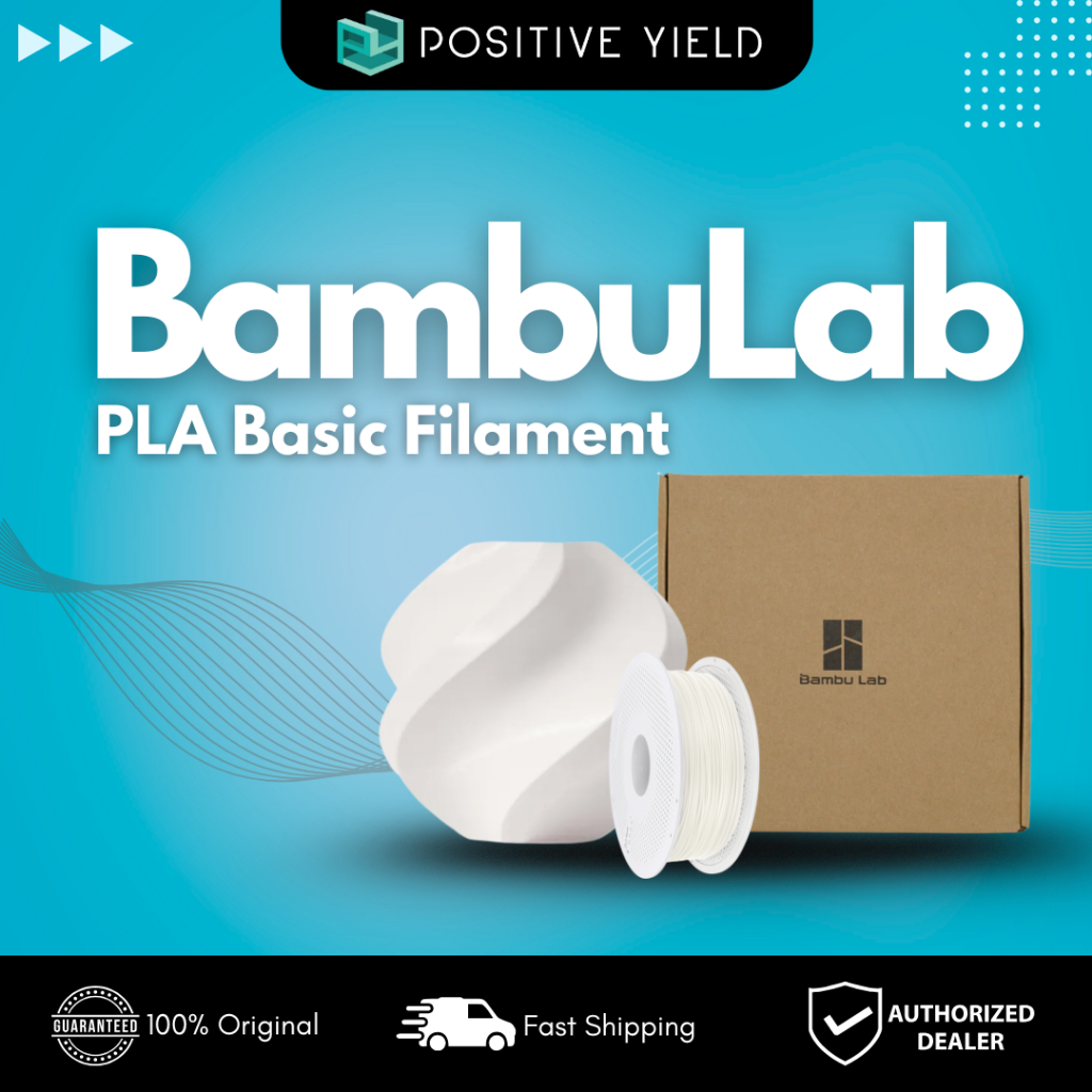 [Ready Stock] BambuLab PLA Basic Jade White with spool | Filament | Shopee Malaysia