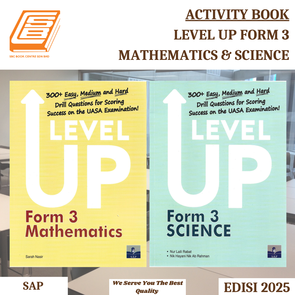 [SBCB] Activity Book : Level Up Form 3 Mathematics & Science ( SAP ...