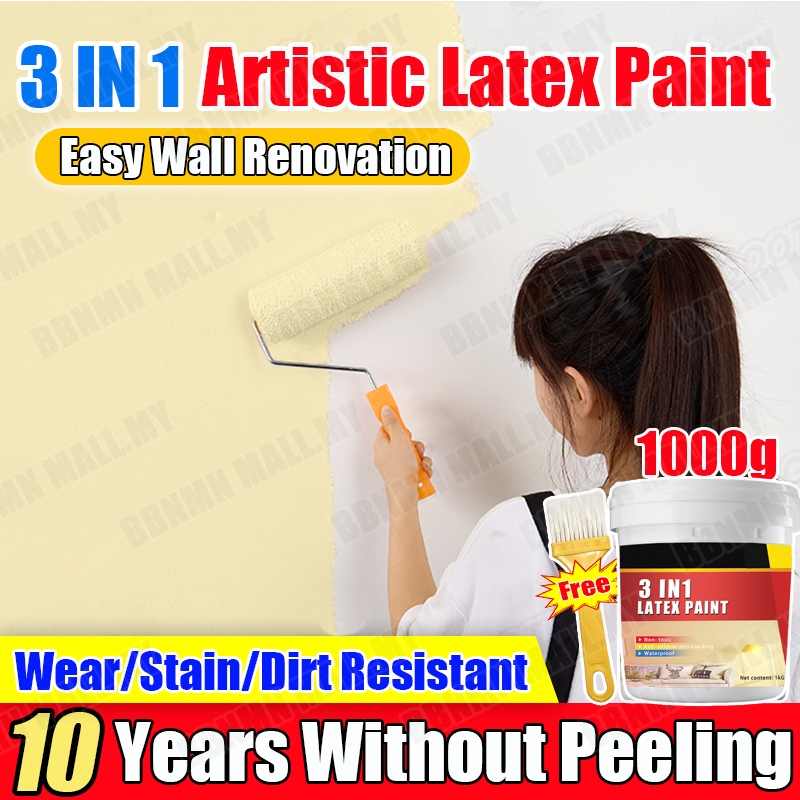 3in1 indoor wall paint cat air dinding rumah Latex paint coating cat ...