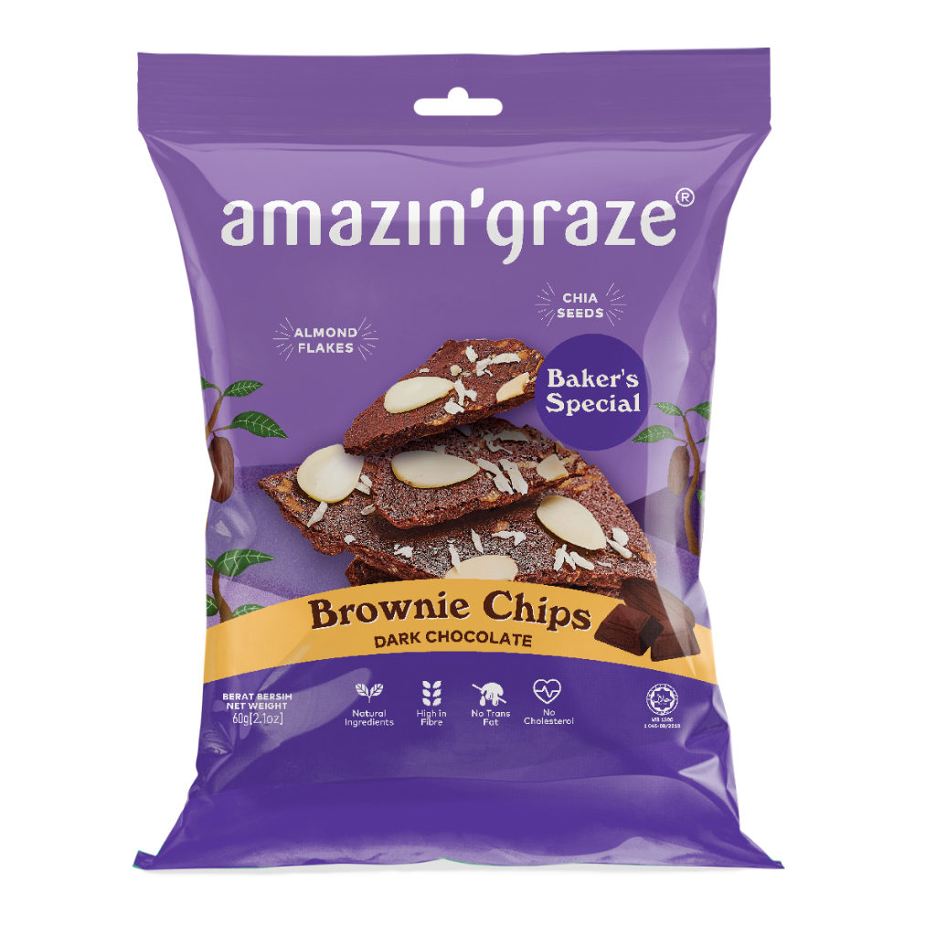 Amazin Graze Bundle of 5 Brownies Chips 60g | Shopee Malaysia