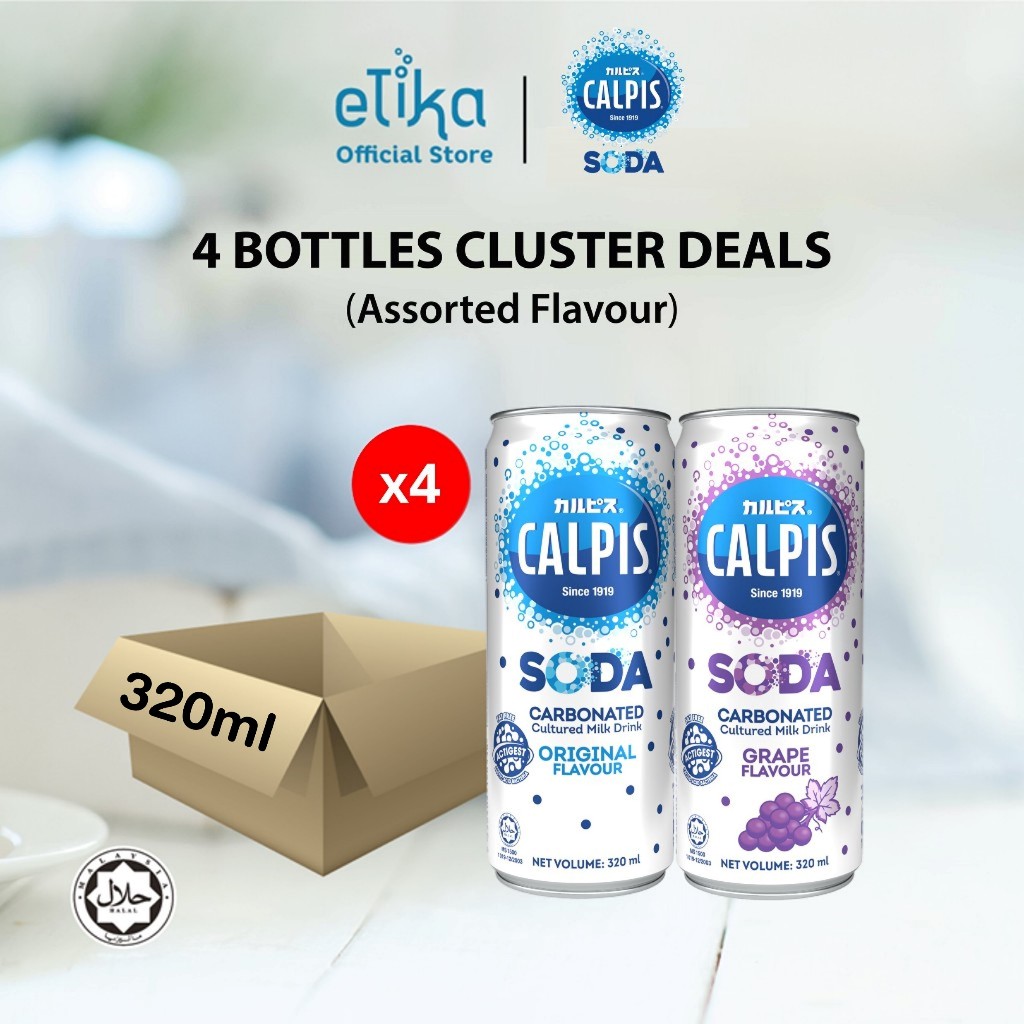 Calpis Soda (320ml x 4 Cans) | Shopee Malaysia