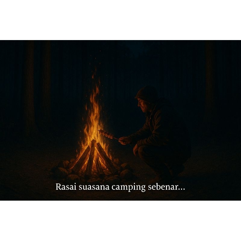 [1kg] Kayu Unggun api, Kayu hutan 2X Lebih lama bakar BBQ/Camping ...