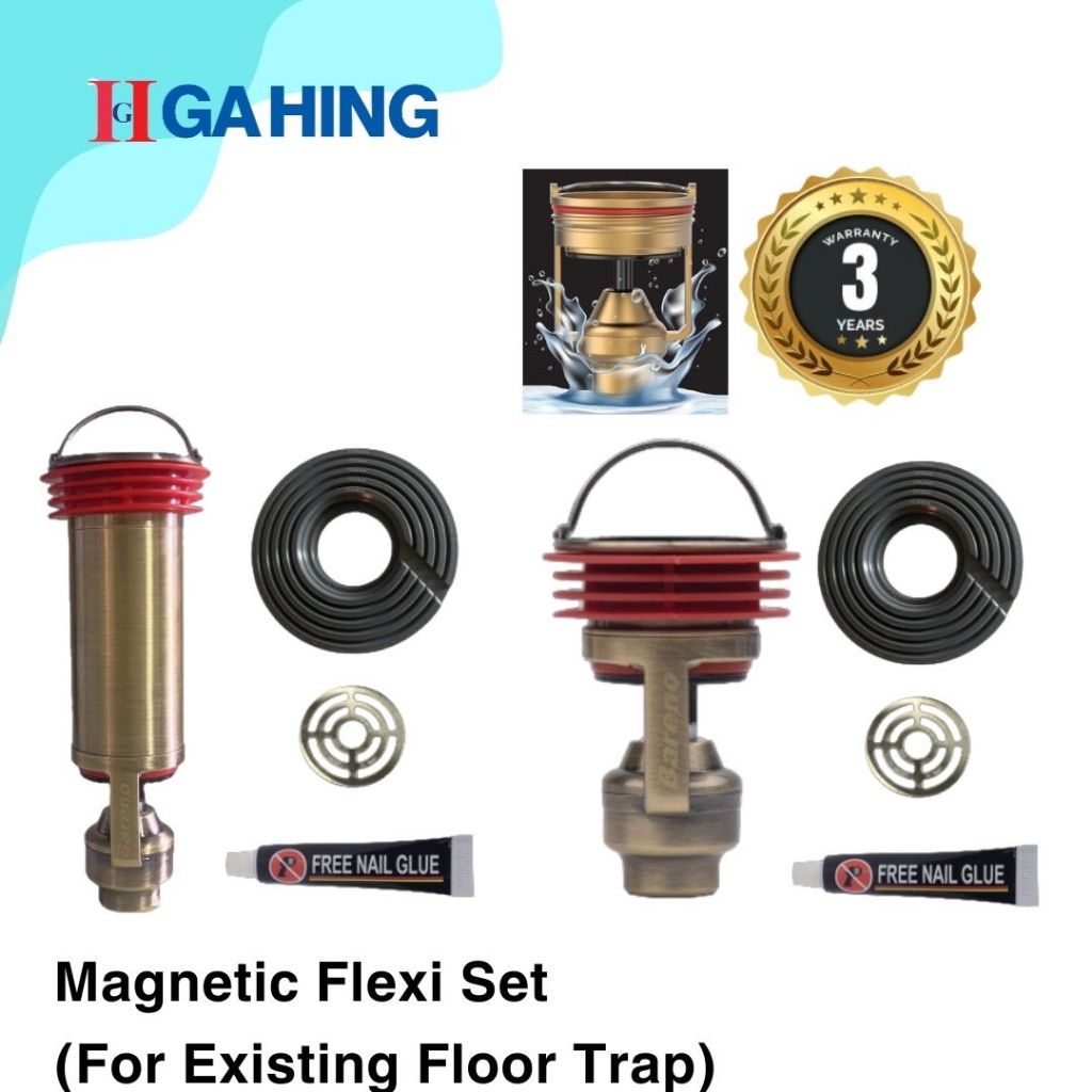 Magnetic Flexi Set For Existing Floor Trap 127mm/67mm/Perangkap Lantai ...