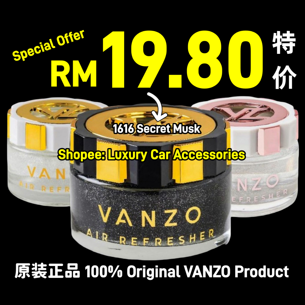 🔥100%Original🔥VANZO Smart Car Diffuser Refill Stitch Vanzo Car Perfume ...