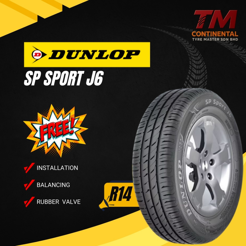 [FREE INSTALLATION] Tayar Dunlop SP Sport J6 R14. | Shopee Malaysia