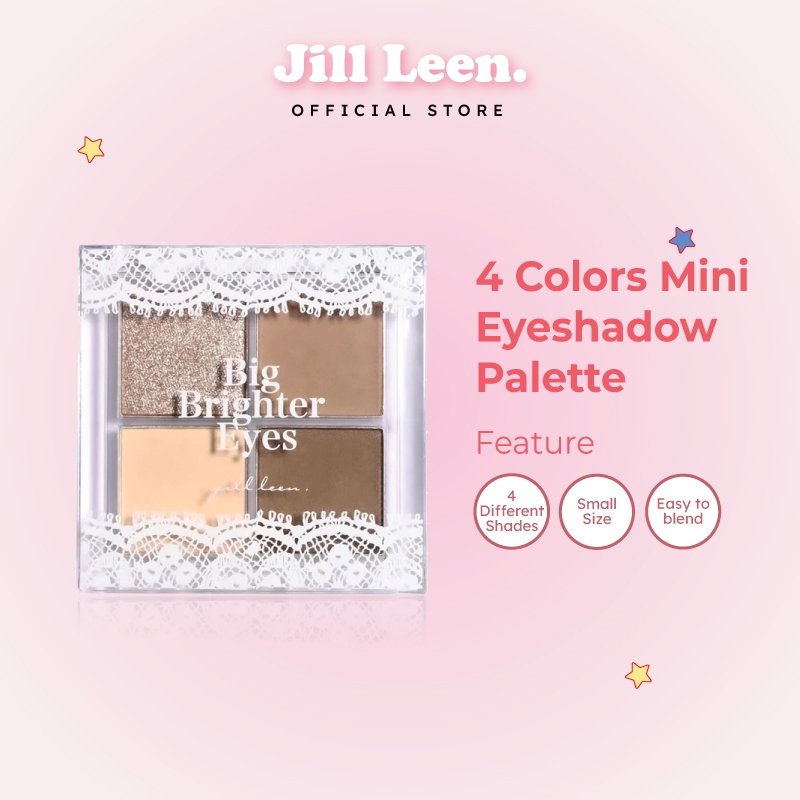 Jill Leen 4 Colors Mini Eyeshadow Palette Jillleen 迷你四色眼影盘 | Shopee ...