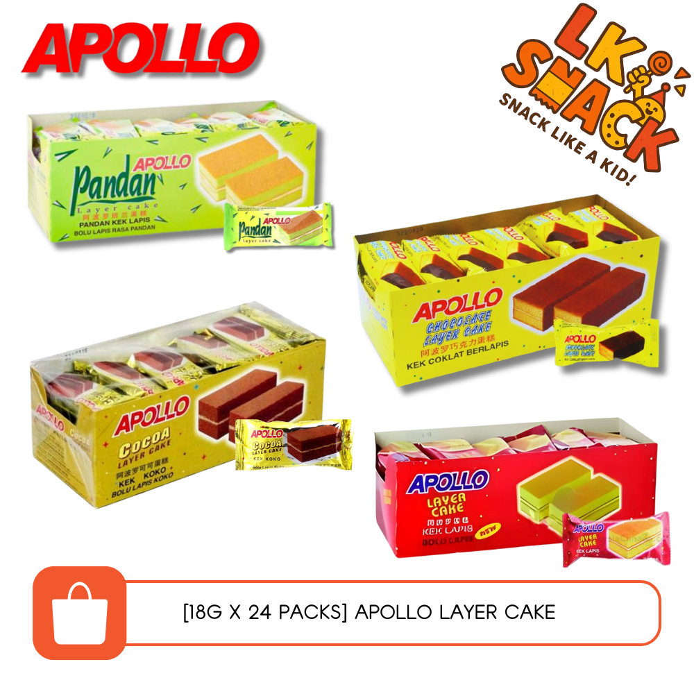 APOLLO Layer Cake (18g x 24 Packs) | Shopee Malaysia