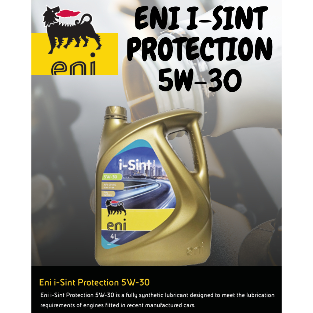 Eni i-Sint Protection 5W30 Fully Synthetic Gasoline Engine Oil (4L ...