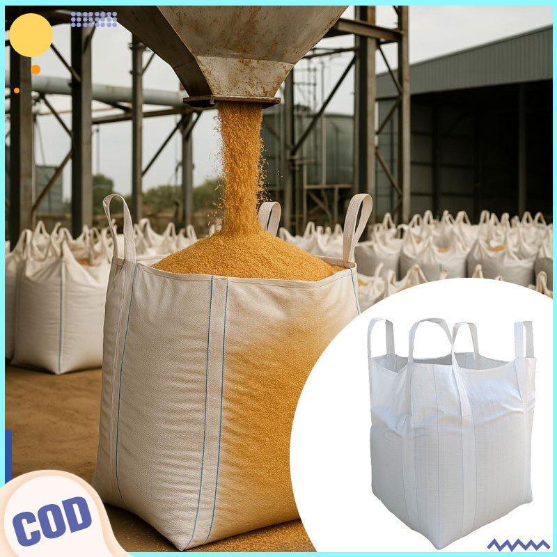 Open ton bag 1.2 Ton Jumbo Bag PP Woven Ton bag Bulk Bag Loading Weight ...