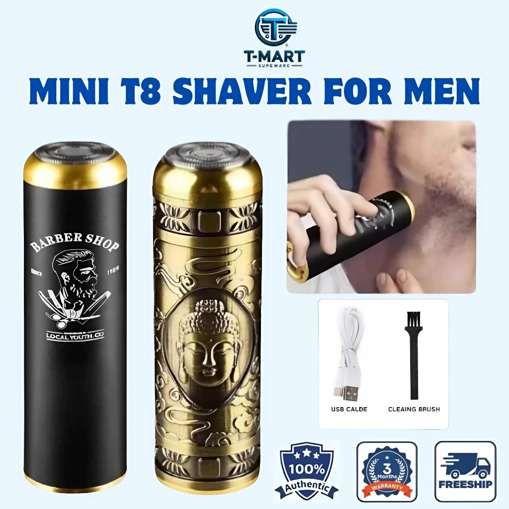 KM-T8 Mini Electric Shaver for Men – USB Rechargeable Portable Razor ...