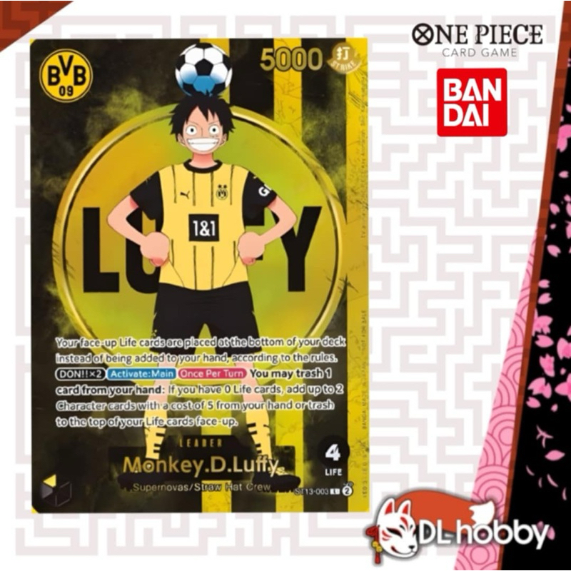 Bandai Card Game Monkey.D.Luffy (BVB x One Piece Campaign) - One Piece ...