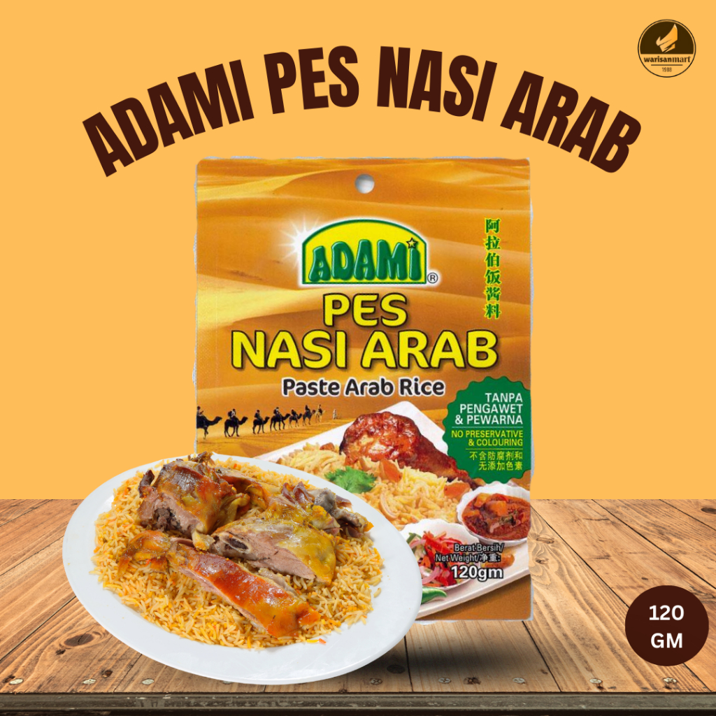 adami pes nasi arab 120g | Shopee Malaysia