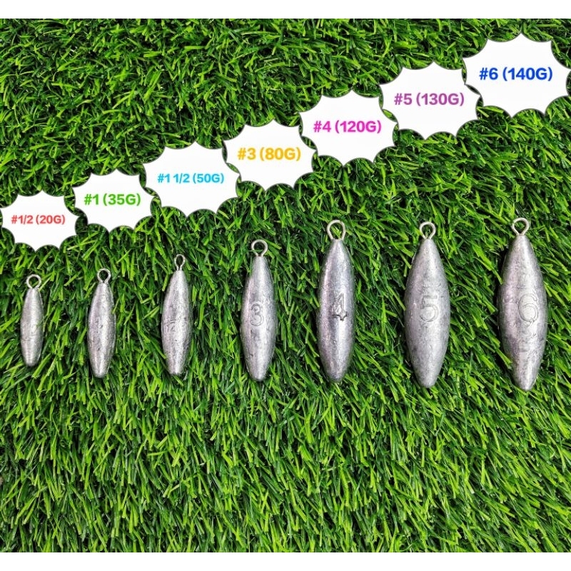 CIGAR SINKER/CASTING SINKER/BATU LADUNG TIMAH | Shopee Malaysia