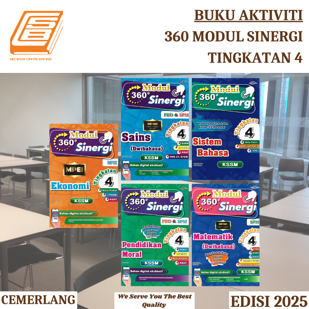 [SBCB] Buku Aktiviti : 360 Modul Sinergi KSSM SPM Tingkatan 4 ( Cemerlang ) | Shopee Malaysia