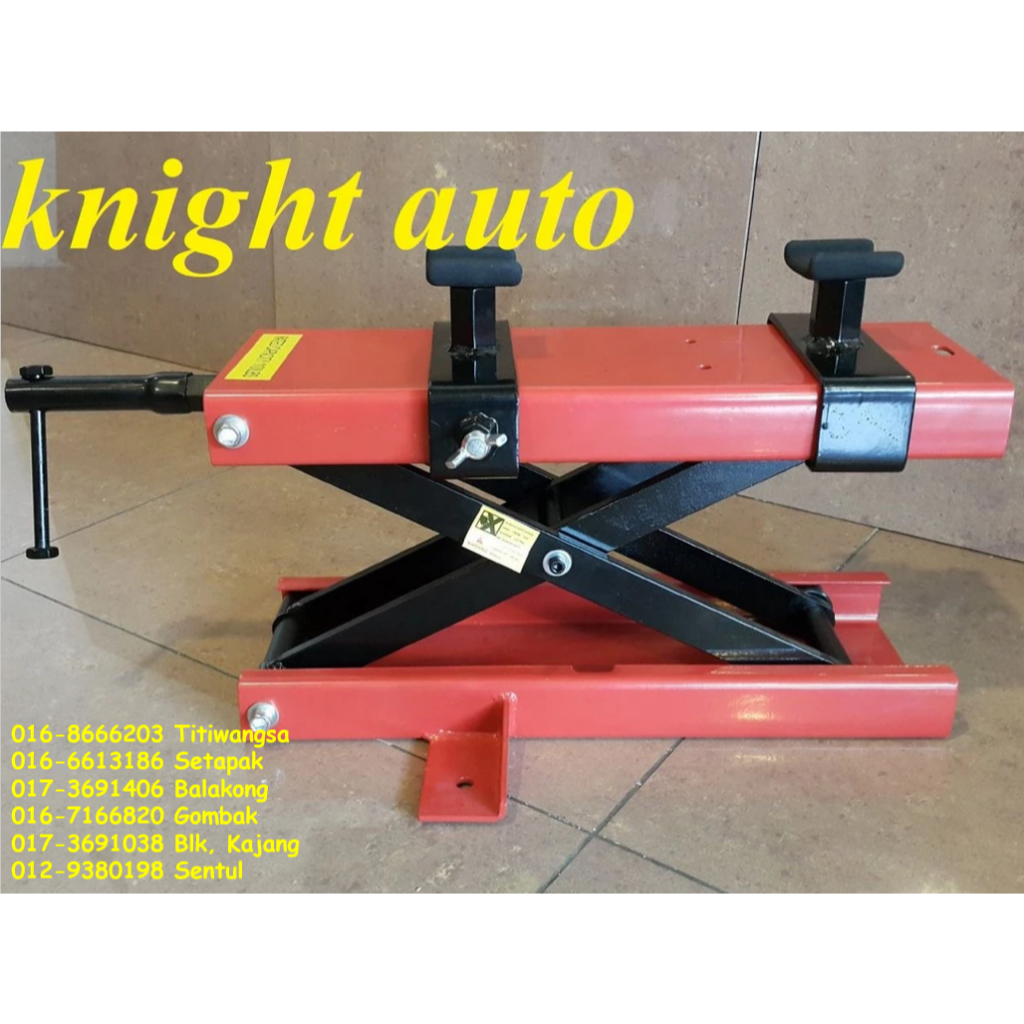 KGT Heavy Duty Motorcycle Lift Jack 1100lbs without Dolly Hand Jack ...