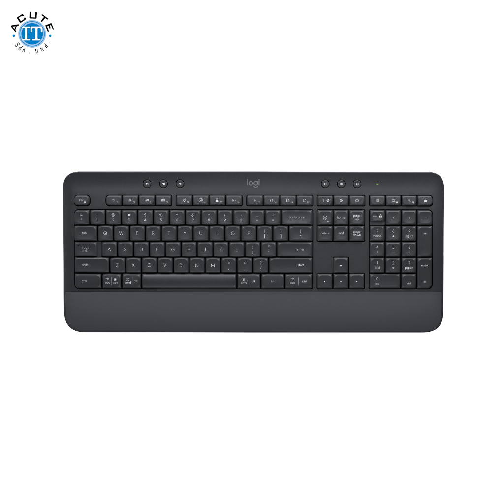 Logitech Signature K650 Comfort Full-Size Wireless Keyboard with Wrist ...