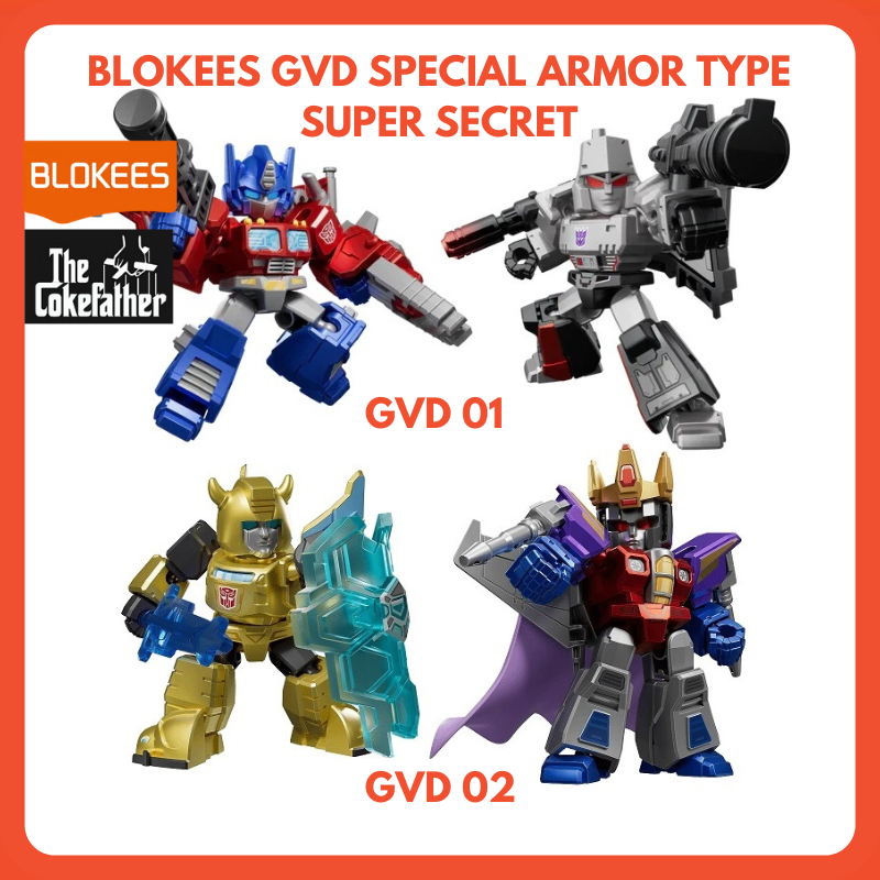 Blokees Transformers GVD Special Armor Type Super Secret / Optimus Prime Firepower / Megatron ...