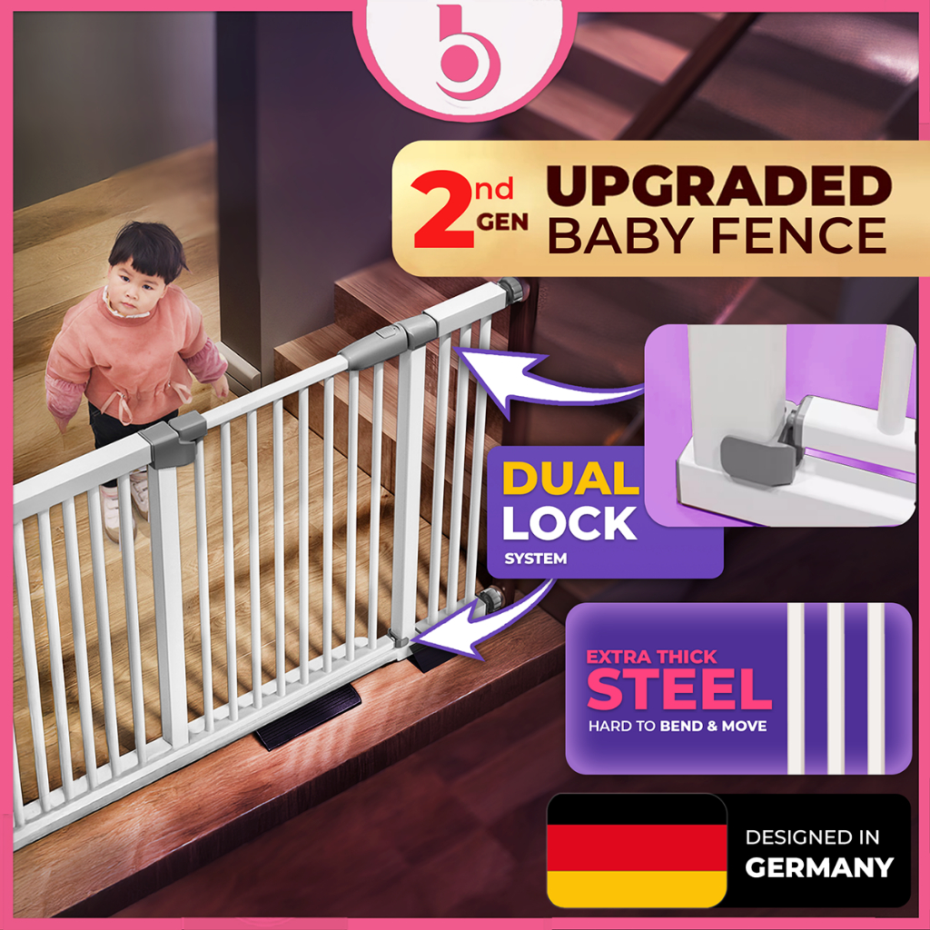 [2 Year Warranty] BabyBloo Baby Fence Pagar Baby Baby Gate Pagar Budak ...