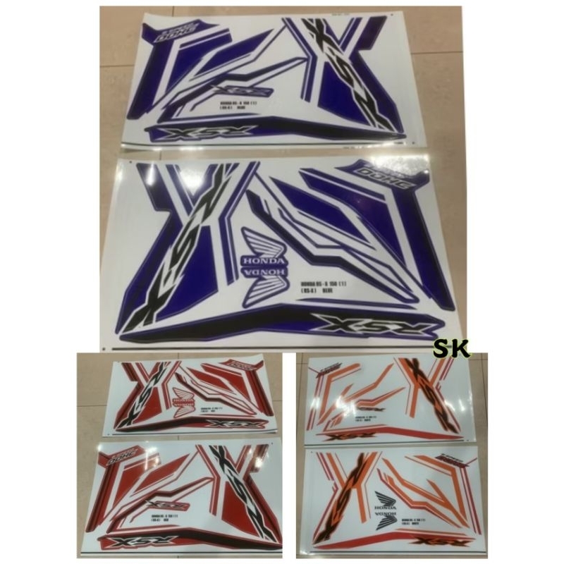 HONDA RSX 150 RSX150 CUSTOM ( 1 ) STRIPE BODY STICKER VIETNAM DESIGN ...