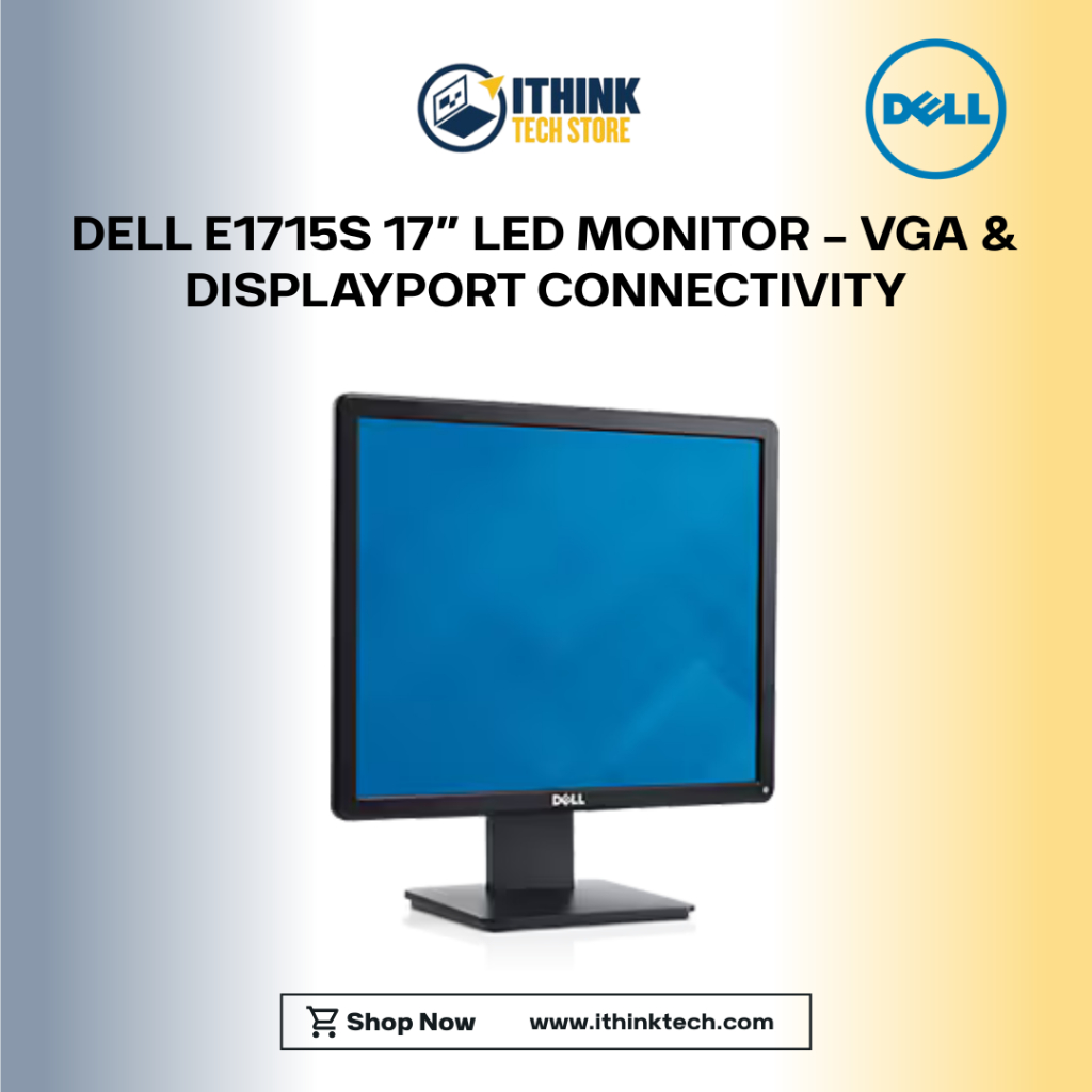 DELL E1715S 17” LED MONITOR – VGA & DISPLAYPORT CONNECTIVITY | Shopee ...