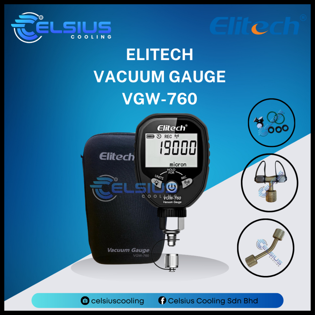 ELITECH DIGITAL VACUUM GAUGE VGW-760 | Shopee Malaysia