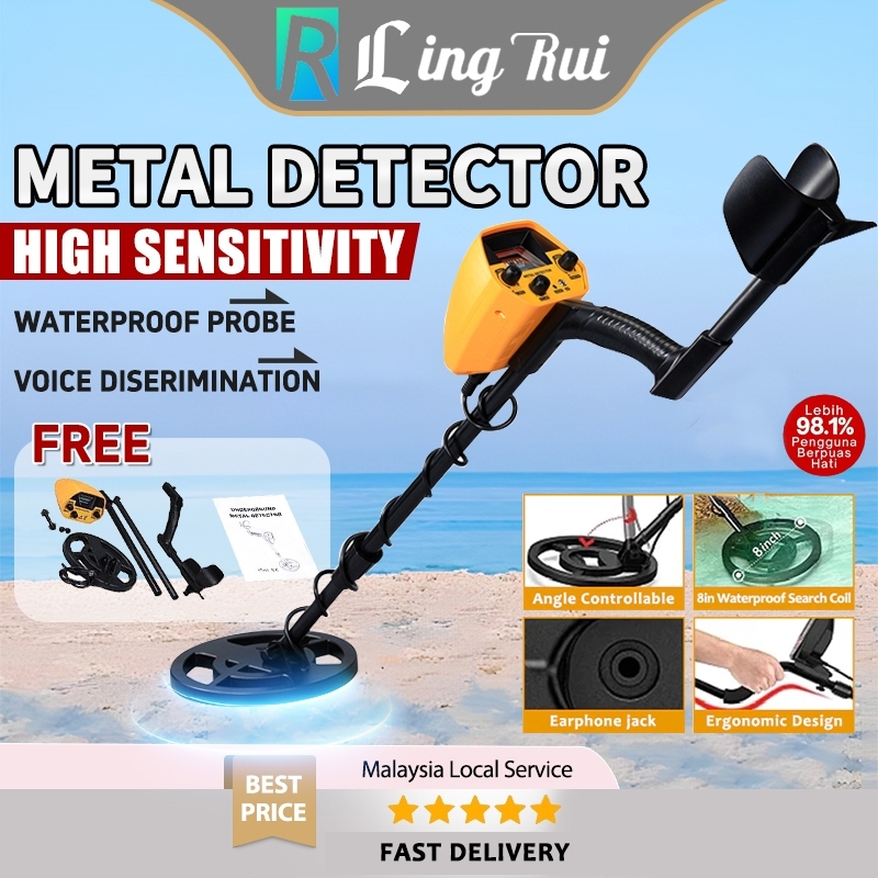 Metal Detector Water Proof Underground High Sensitivity Alat Pengesan ...