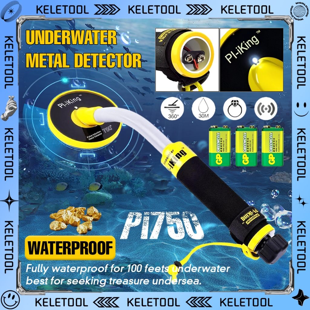 Pi-iking 750 Underwater metal detector gold detector high sensitivity ...