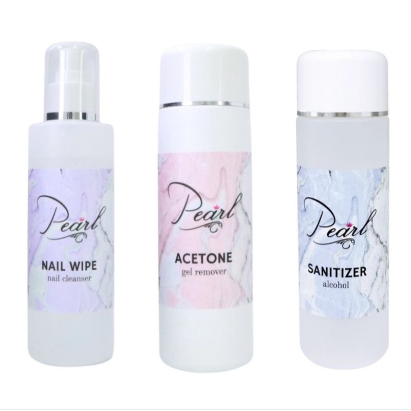 PEARL Nail Wipe, Acetone, Sanitizer ( 250ml/ 1L) | Shopee Malaysia