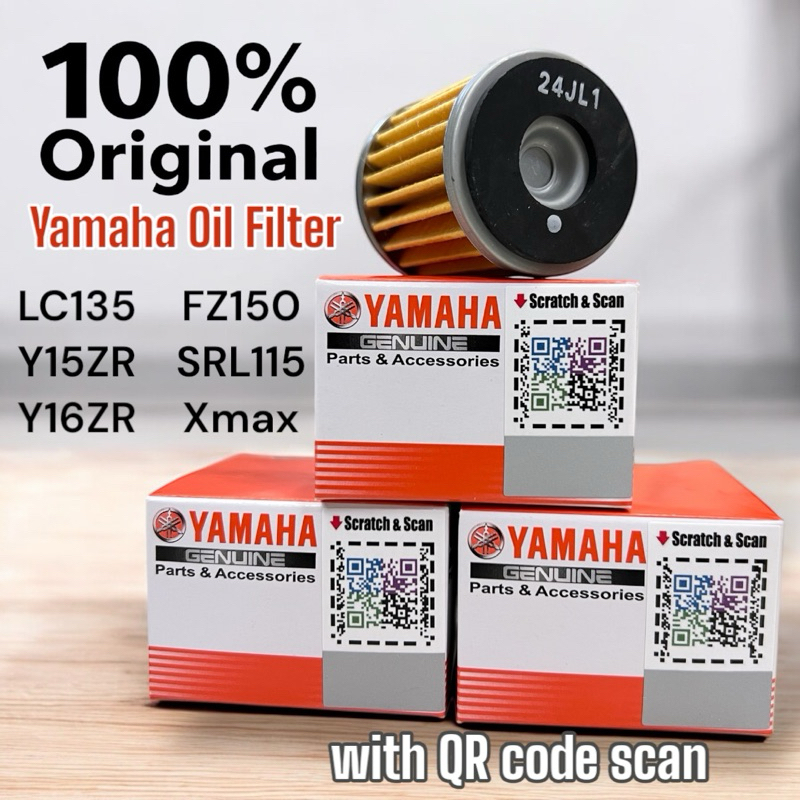 100% Original Yamaha Oil Filter minyak with QR Code scan Hong Leong ...