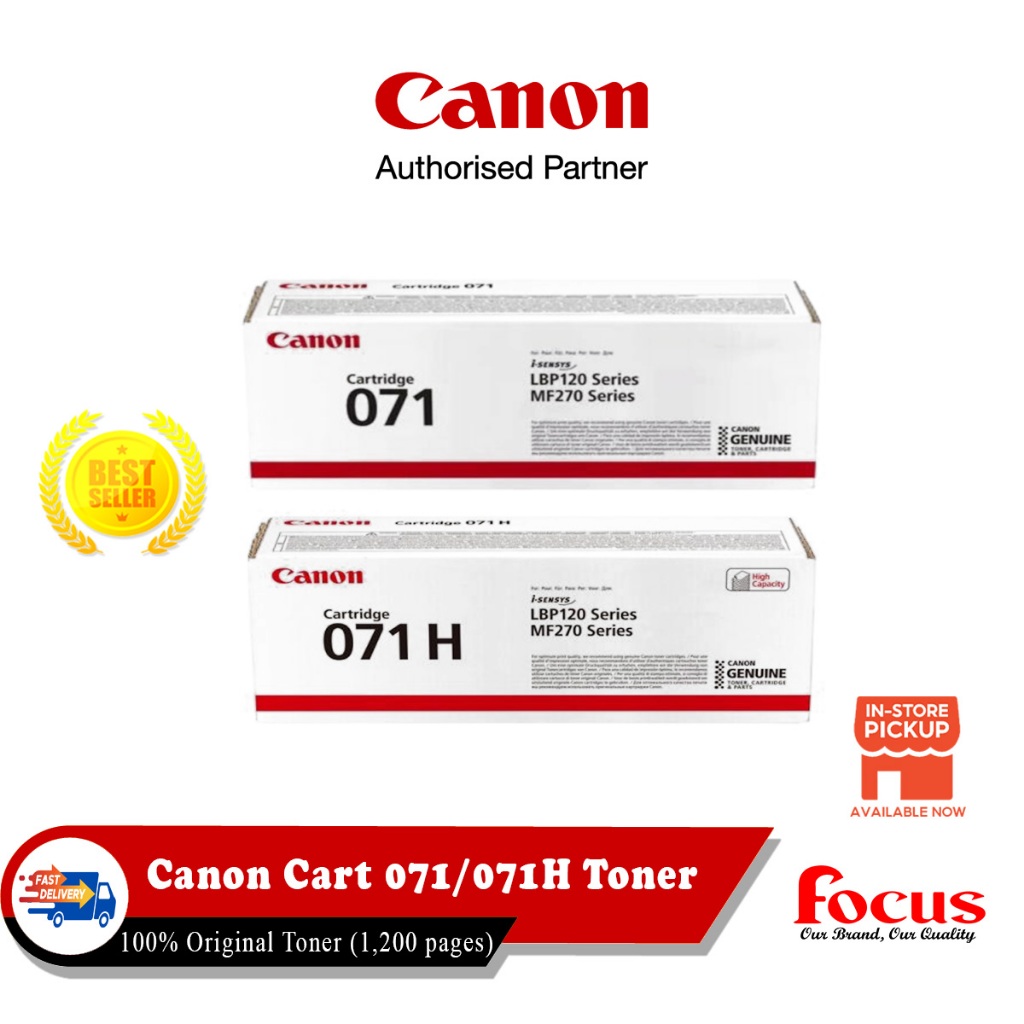Canon Cartridge 071 Black Original Laser Toner Standard-Cart 071 Black ...