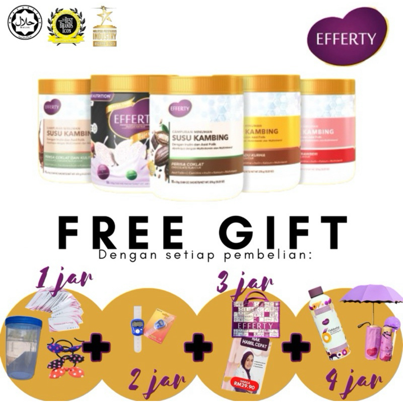 [READY STOCK]P00165 Anda Ingin Hamil? Susu Kesuburan Efferty | Shopee ...