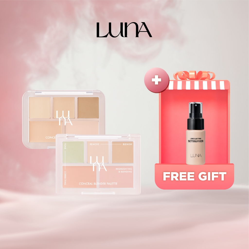[FREE Setting Fixer 20ml] LUNA Conceal Blender Palette (6g) | Shopee ...